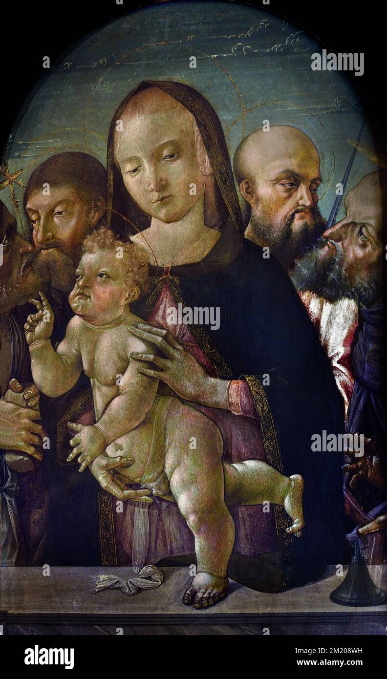 La Madonna col Bambino ei santi Girolamo, Giovanni Battista, Paolo e Antonio Abate - The Madonna ...